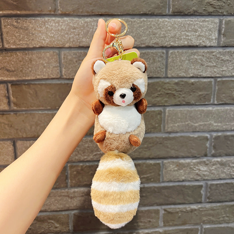 [1 PIECE] Plush Raccoon Keychain – Allie Reese Cute Things
